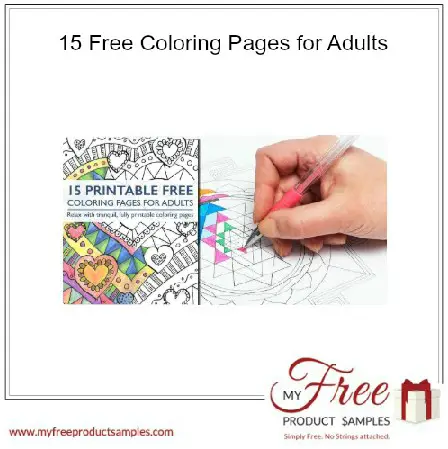 15 Free Coloring Pages For Adults | MyFreeProductSamples.com
