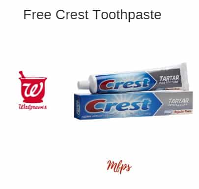 Walgreens: Free Crest Toothpaste | MyFreeProductSamples.com