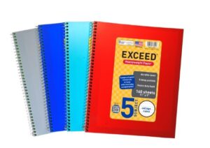 Exceed Spiral Notebook, College Ruled, 5 Subject, 160 Pages, $4.74 ...