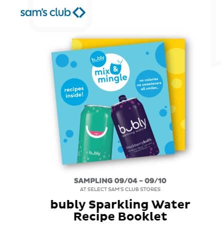 Freeosk: Free Bubly Sparkling Water Coupon Booklet At Sam's ...