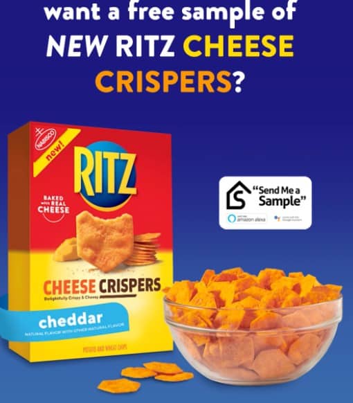 Free RITZ Cheese Crispers Sample - 1st 10,000 | MyFreeProductSamples.com