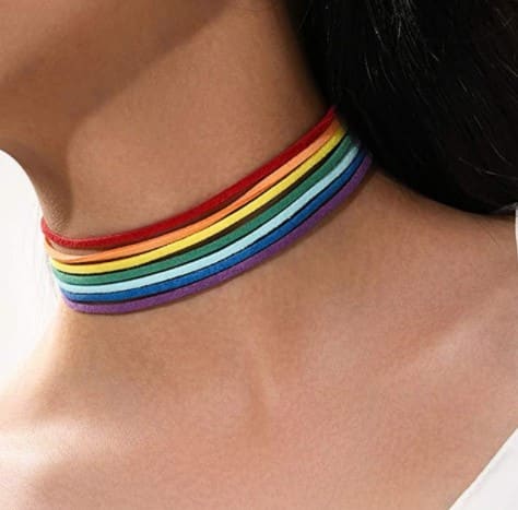Colorful CAmazon: Colorful Choker Necklace Amazon: Colorful Choker ...