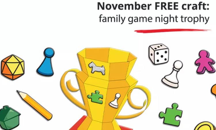 Free Family Game Night Trophy Craft Event At JCPenney ...