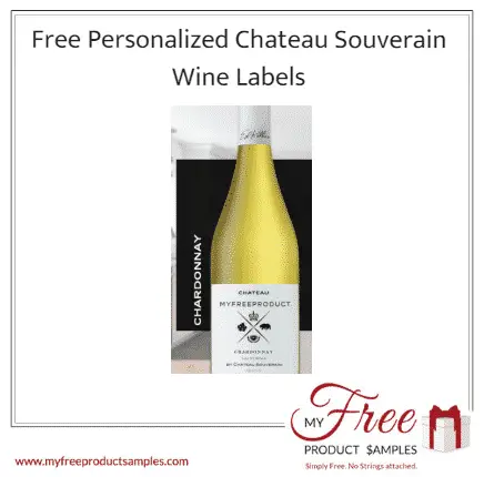 Free Personalized Chateau Souverain Wine Labels | MyFreeProductSamples.com