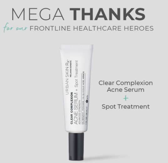 Free Urban Skin Rx Clear Complexion For Healthcare Workers ...