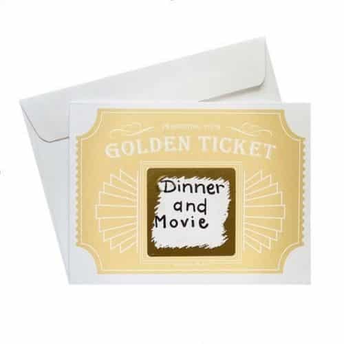 Golden Ticket Scratch-Off Greeting Card ONLY $3 | MyFreeProductSamples.com