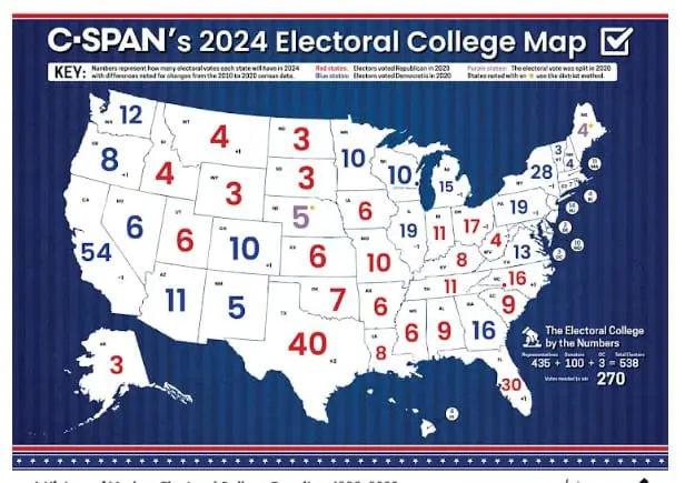 Free C-SPAN Electoral College Map