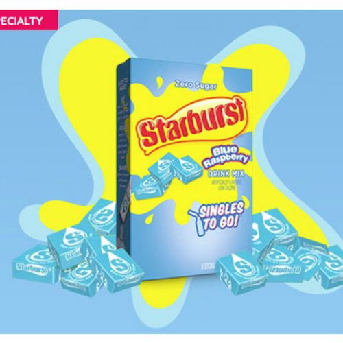 FREE Starburst Zero Sugar Drink Mix In Blue Raspberry Flavor