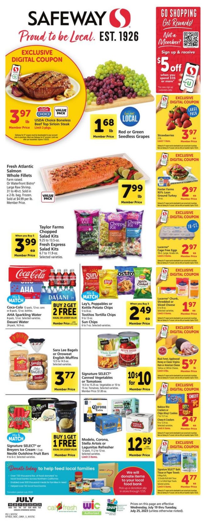Latest Safeway Weekly Ad Preview 7/19/23 - 7/25/23