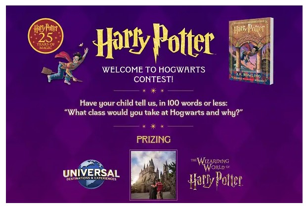 Scholastic Harry Potter Contest