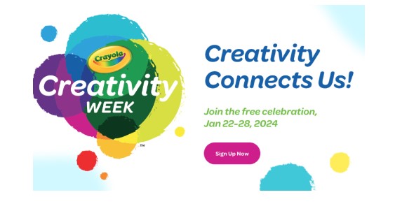 FREE Crayola Creativity Week (January 22-28)