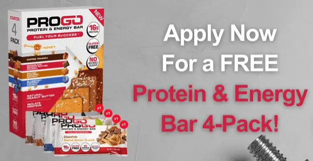 Free 4pk Of ProGo Protein & Energy Bars!