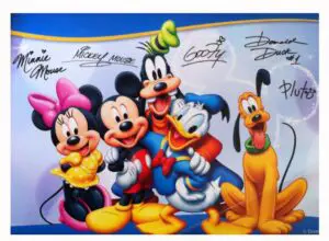 Free Autographed Disney Character Postcards!
