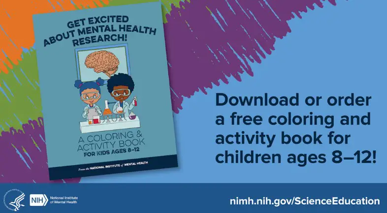 Free Get Excited About Mental Health Research Coloring & Activity Book!