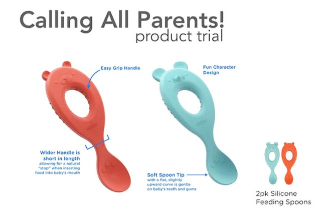 Free Nuby Silicone Easy Grip Feeding Spoons!