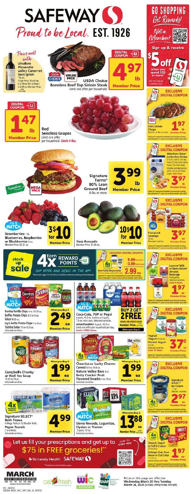 Latest Safeway Weekly Ad Preview 3/20/24 - 3/26/24