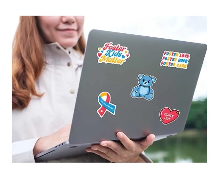 Free Foster Love Sticker Sheet