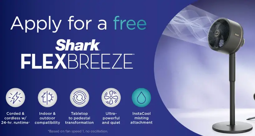 FREE Shark FlexBreeze Fan