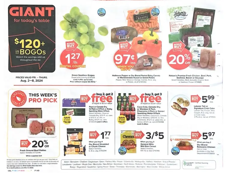 Giant Ad Preview For 8/2/24