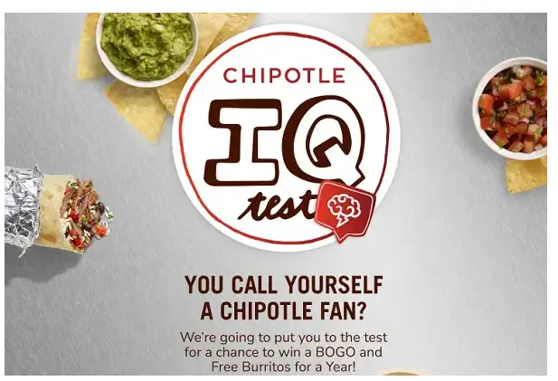 Chipotle IQ Contest And Sweepstakes