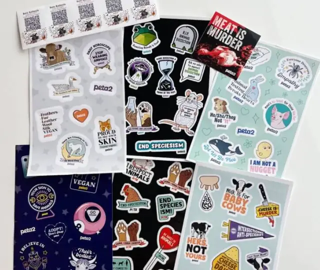 Free 53-Piece Animal Rights Sticker Set