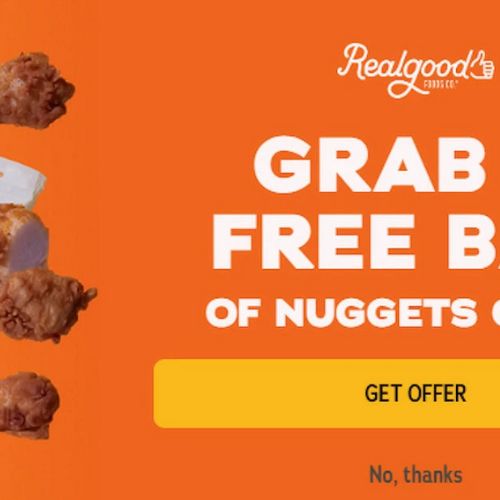 FREE Bag Of Real Good Foods Chicken Nuggets With Coupon