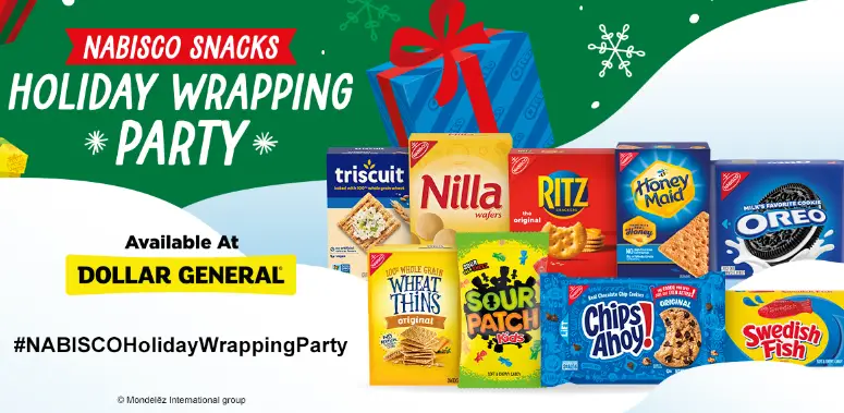 Free NABISCO Snacks & Candy Holiday Wrapping Party Kit