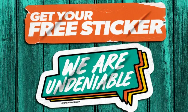 Free We Are Undeniable Sticker | MyFreeProductSamples.com