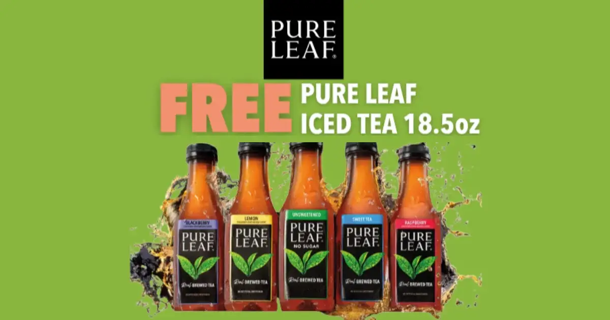 FREE Pure Leaf Iced Tea.